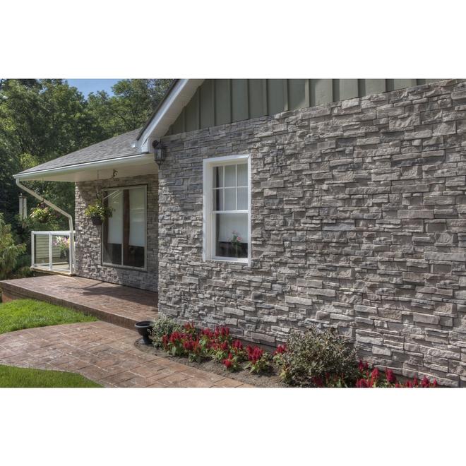 Fusion Stone Great Lakes Fawn Stone Faux Stone Veneer Clips and screws ...