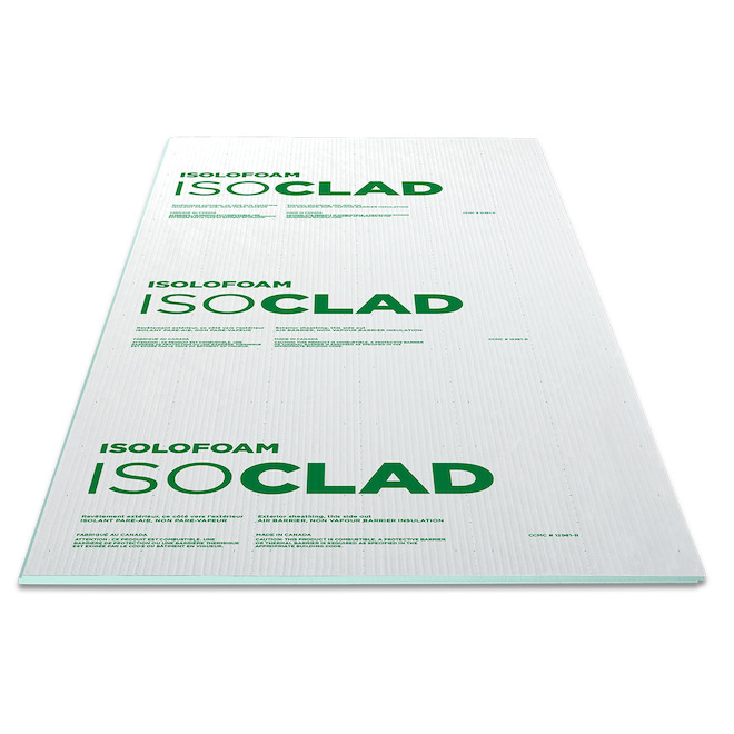 Panneau isolant rigide en polystyrène expansé R5.05 ISOCLAD d'ISOLOFOAM ...