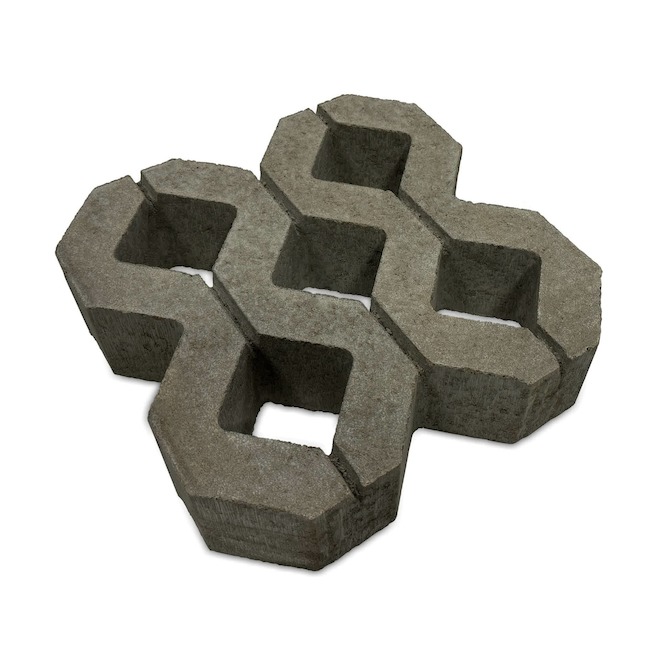 Patio Drummond Carbiflo Turf Paver in Concrete 15.75 x 15.75-in ECO ...