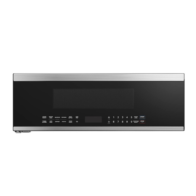 Midea 1.2-ft³ 1000W Left Swing Slim Over-the-Range Microwave Oven ...