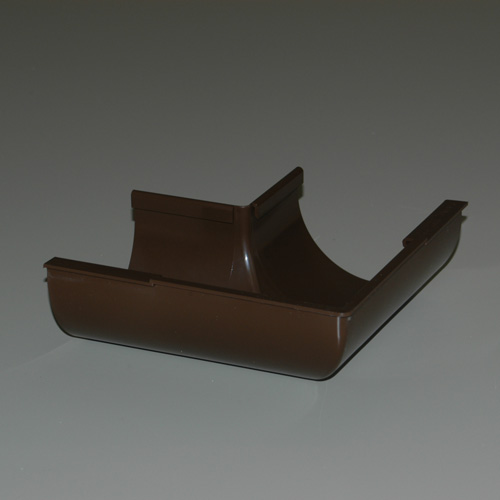 PLASTMO "Classic" Vinyl Half-Round Outside Corner 4" - Brown P04402 | RONA