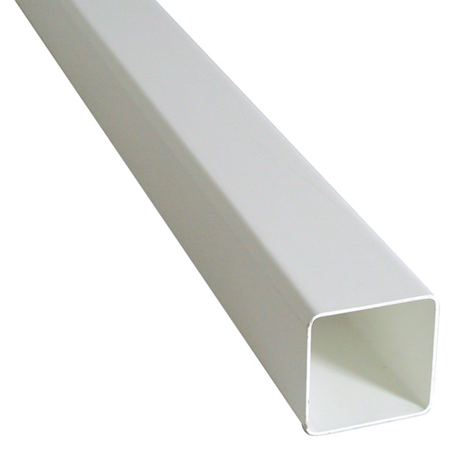 PLASTMO K-Snap Square Downpipe - 3 m - White K16021 | RONA