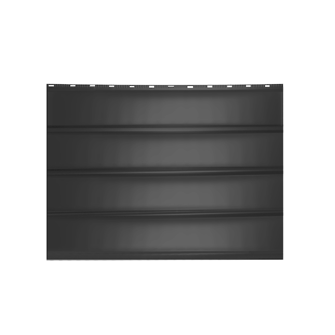Kaycan Quad 4 Solid Soffit in Aluminum 12-ft x 16-in Black 061215 | RONA