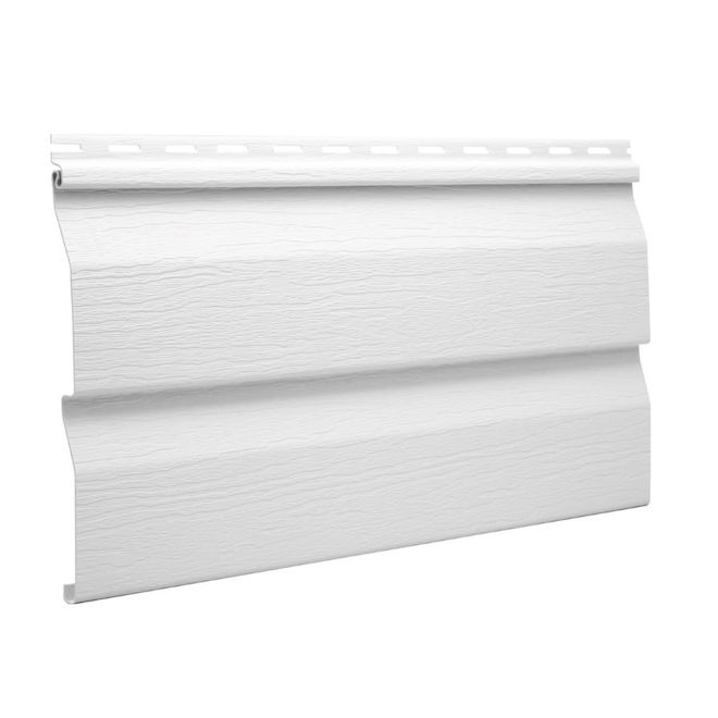 Kaycan D4.5D Colonial White Vinyl Horizontal Siding - 4.5-in x 10-ft ...