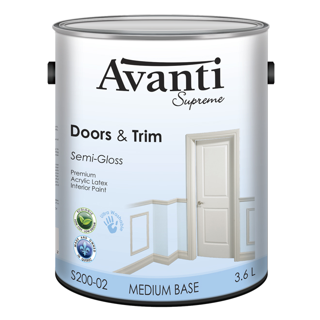 Avanti Supreme Interior Paint For Doors and Trim - Acrylic Latex ...