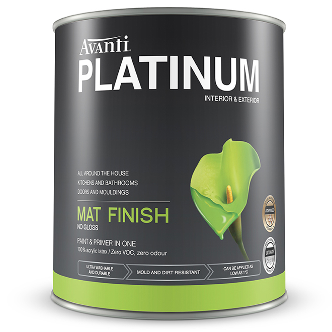 Avanti Platinum Paint and Primer - Natural White - Latex - 927-ml FM ...