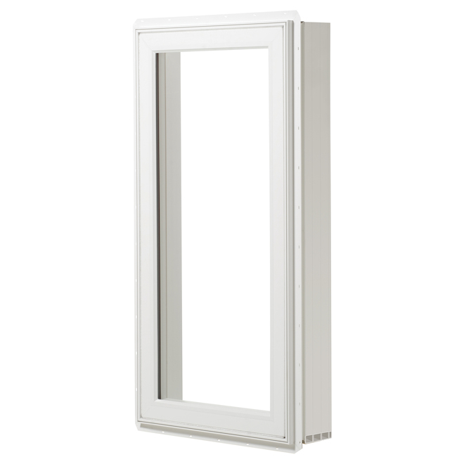 Fenêtre simple double vitrage à battant Jeld-Wen en vinyle blanc, 30 x ...