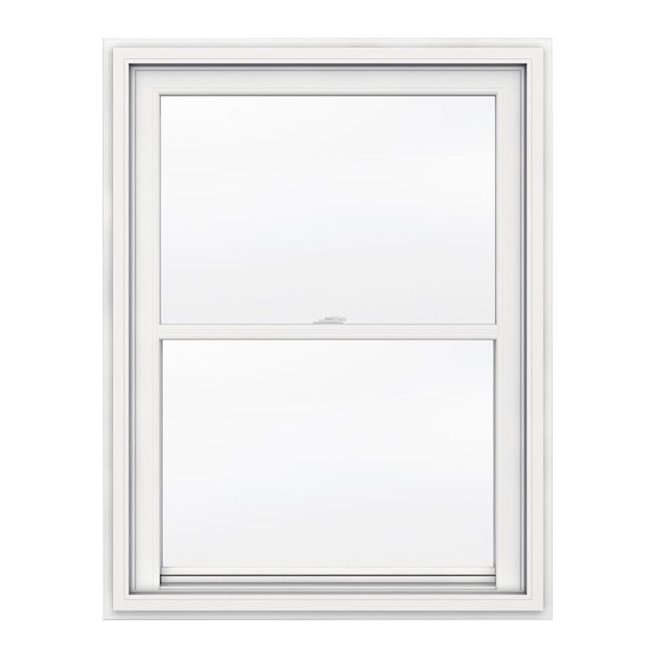 JELD-WEN 36-in x 48-in Low-E Double Pane Single Hung Vinyl Window ...