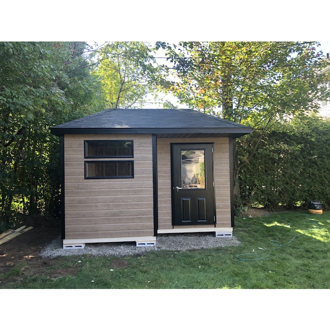 CABANONS RIOPEL Riopel Karina Garden Shed - L-Shaped - One Lockable ...