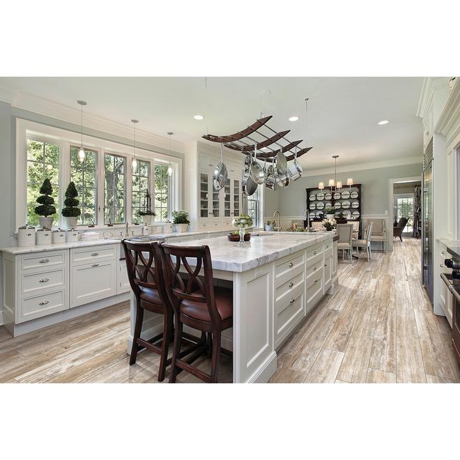 Style Selections 8-In x 48-In Boardwalk Myrtle Beach Glazed Porcelain ...