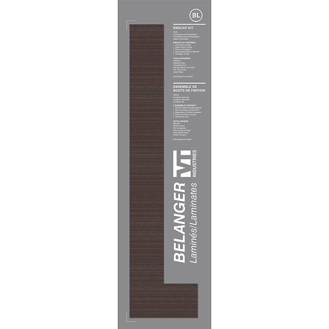Belanger Laminates Countertop End Cap Kit - Laminate - Brown - 1-in D x ...