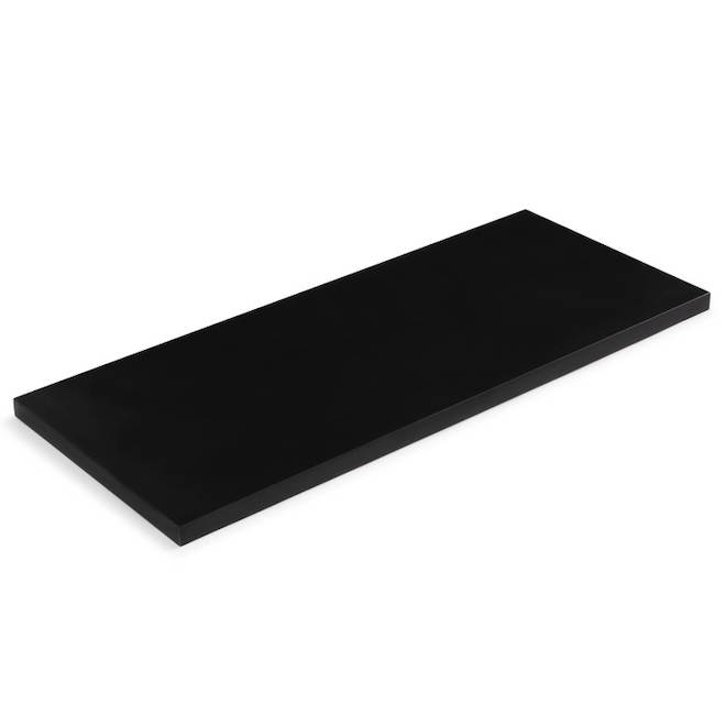 Tablette en mélamine EnVivo 3/4 x 10 x 24 po, velours velours noir ...