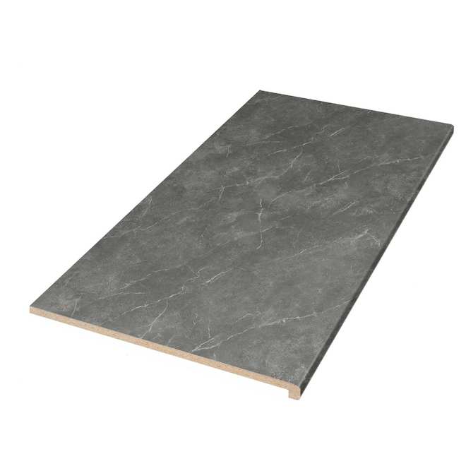 Comptoir stratifié Roca Bosco BL Dimensions 120 x 25,25 po, marbré gris ...