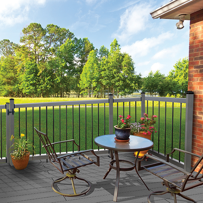 LEADVISION Hybrid Railing Section - 36'' x 72'' - Composite - Mirage ...