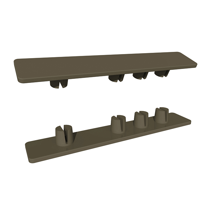 ELEGANCE PRESTIGE Bullnose End Caps - Composite - Deep Tea - Pack of 20 ...