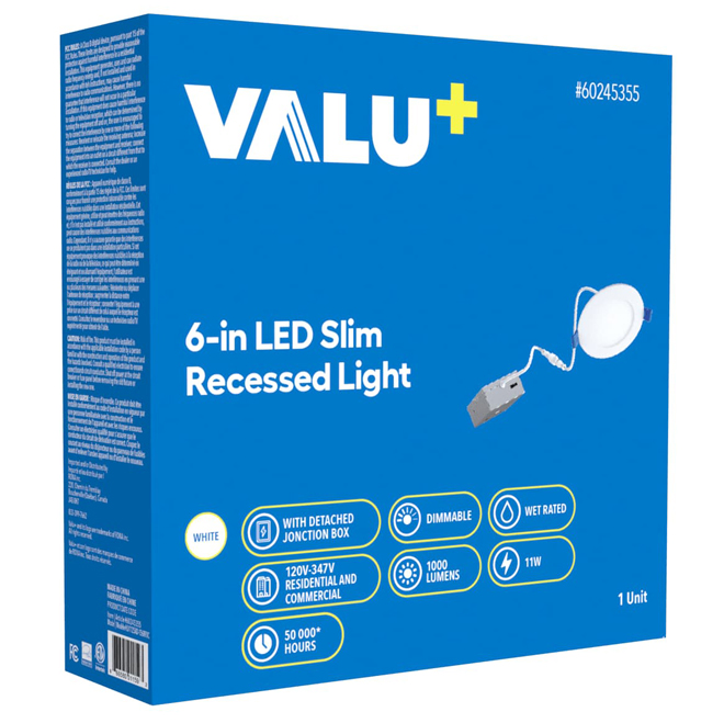 Recessed Light Fixture Blue Box