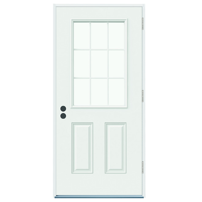 Jeldwen Righthand Inswing Primed Steel Prehung Entry 36 In. X 96 In.