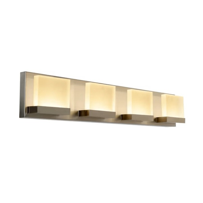 LANDON&CO Landon & Co. Vanity Light with 4 LED Lights 26-in - Brushed ...