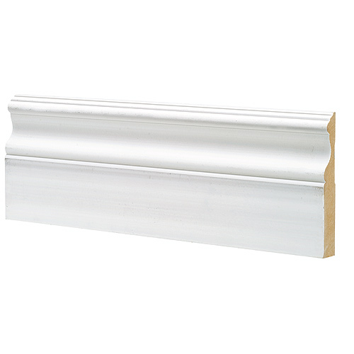 Metrie Baseboard Moulding - Primed - MDF - White MFP094 | RONA