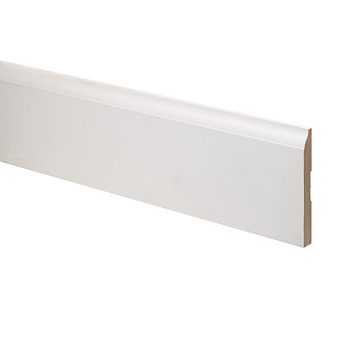 Metrie Baseboard - Primed Finish - Interior Use - MDF - White MFPU624 ...