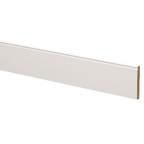 Metrie Baseboard - 1/2-in T x 4-in W - White Primed - MDF MTEK405 | RONA