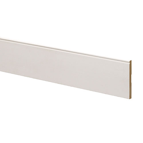 Metrie Primed Baseboard - 1/2-in T x 5-in W - White - MDF MFP405A | RONA
