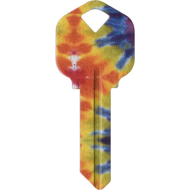 Hillman WacKeys Brass Tie-Dye Key Blank #66 89869 | RONA