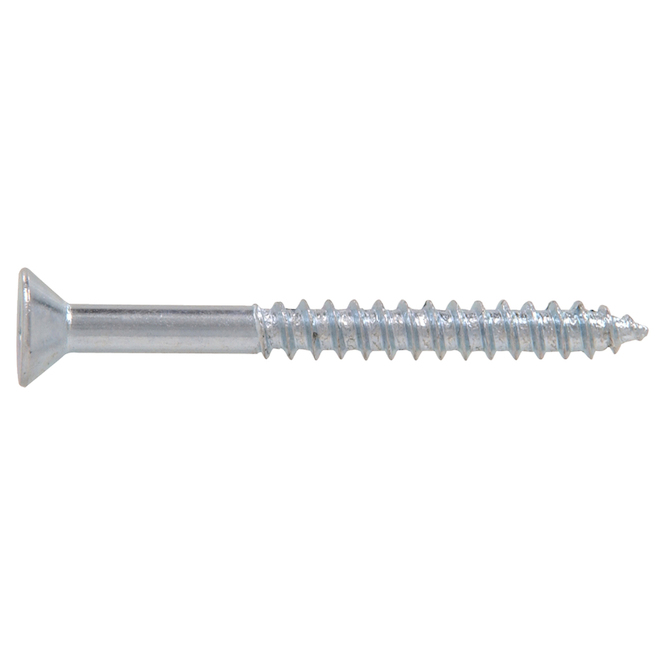 Hillman #12 Zinc-Plated Flat-Head Square Wood Screws 100-pack 128026 | RONA