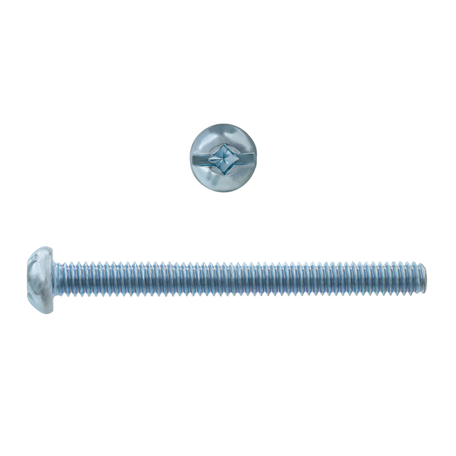 Vis mécanique Hillman no 8 x 3 po en acier avec tête ronde à prise ...