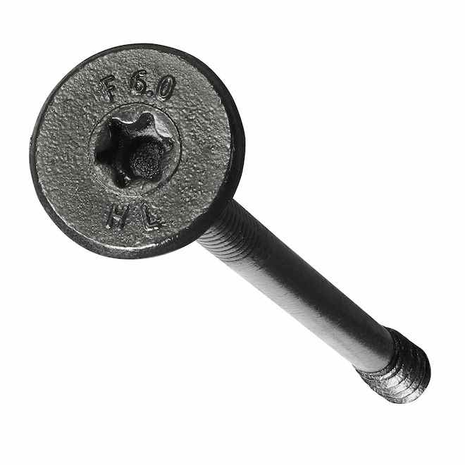 FastenMaster HeadLOK Structural Screw 6-in with Flat Head in Black ...
