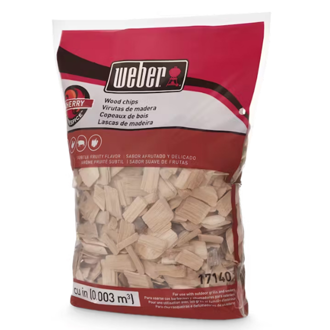 Weber Cherry Wood Grill Smoking Wood Chips - 192-in³ 17140 | RONA