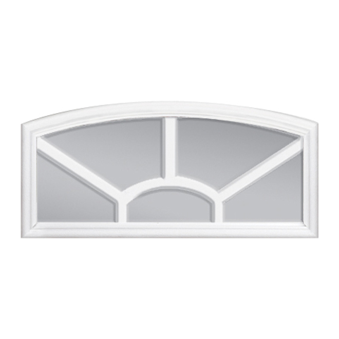 MASONITE Insertion cambrée pour porte extérieure, 22" x 10", blanc ...
