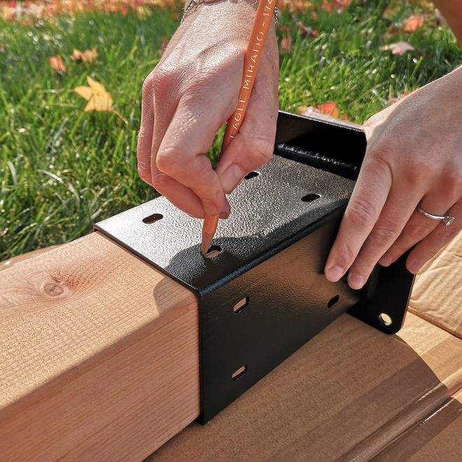 Korto Structures Black Steel Pergola Hardware Kit - 8-Pieces 49199 | RONA