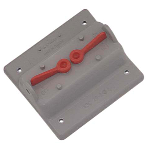 KRALOY Switch Cover - Double Switch - Grey 020074 | RONA