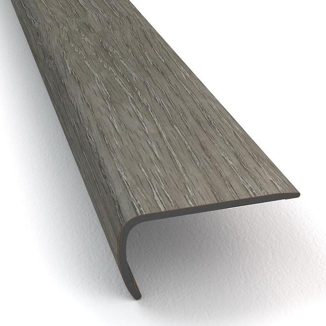 ProCore 2-in x 94-in Nevada Gray Prefinished Oak PVC Stair Nosing ...