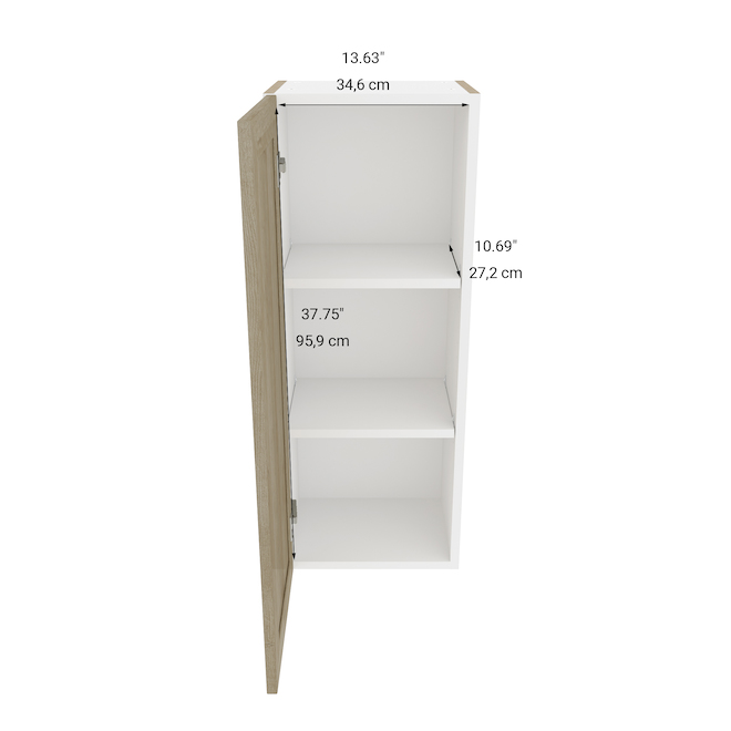 Grand caisson mural du haut Coral Eklipse, 1 porte 15 po x 39 po RD ...