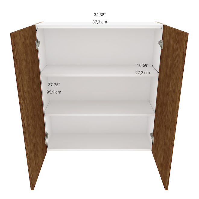 Eklipse Saphir Tall Wall Cabinet - 36-in x 39-in - Brown RD-HTG36-FE | RONA