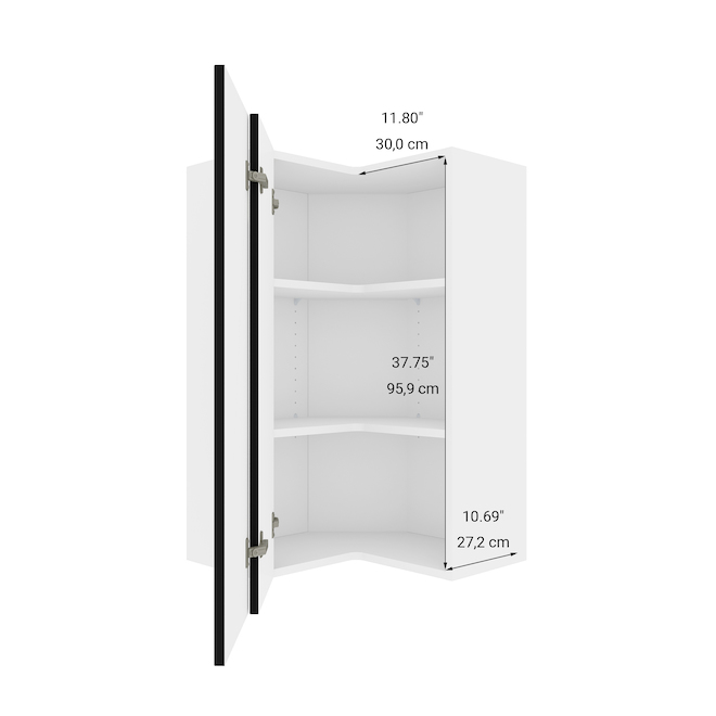 Grand caisson mural de coin Collection Onyx Eklipse, 24 po x 39 po ...