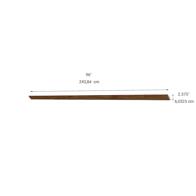 Eklipse Saphir Crown Moulding - 96-in Melamine Brown RD-CML96-FE | RONA