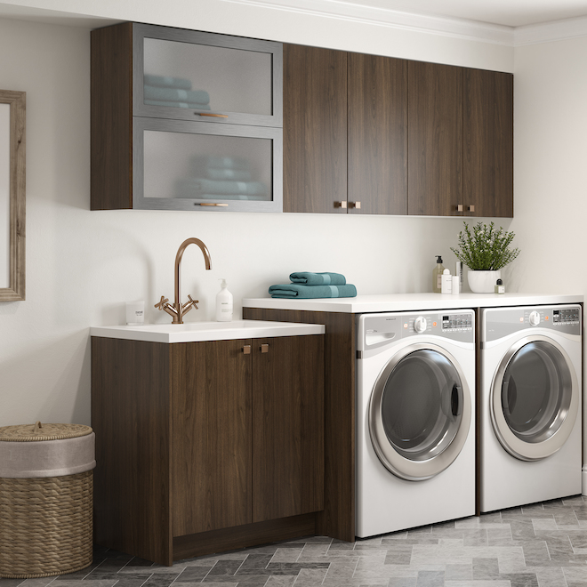 Eklipse Saphir Crown Moulding - 96-in Melamine Brown RD-CML96-FE | RONA