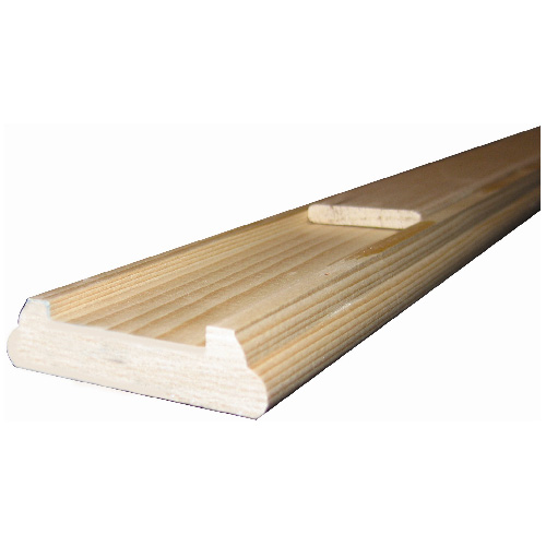 Colonial Elegance Wood Shoe Rail Plow - Hemlock - Natural Finish - 8-ft ...