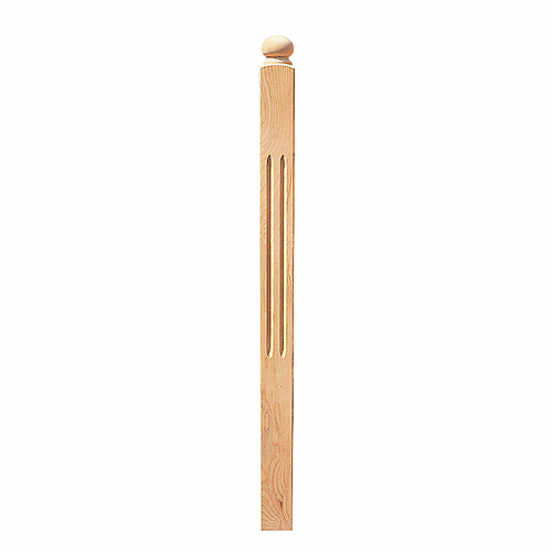 Colonial Elegance Mission Newel Post - Hemlock - Natural Finish - 48-in ...