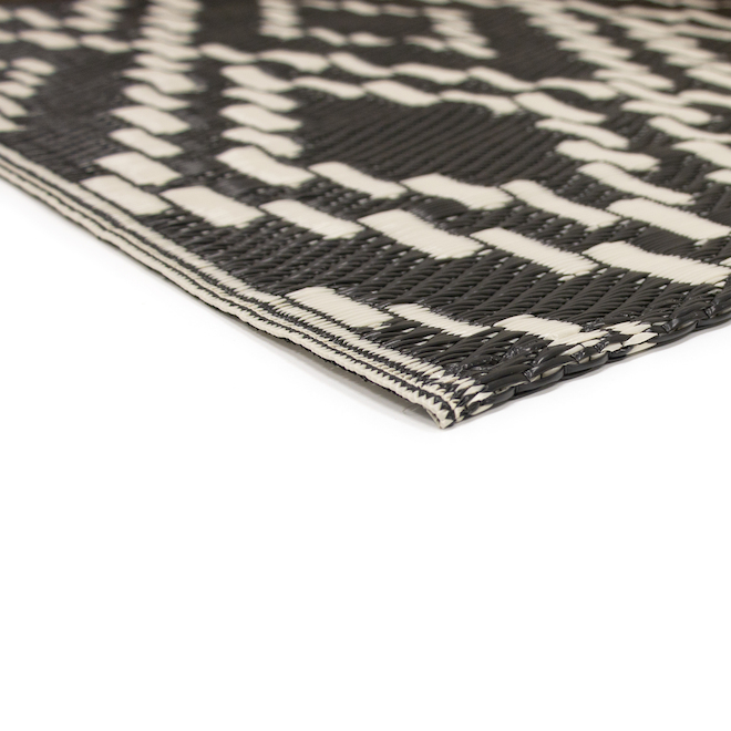 Multy Home 5-ft x 7-ft Black Polyester Carpet MT1005442 | RONA