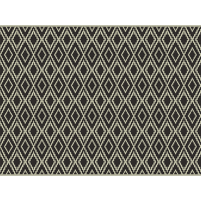 Multy Home Polyester Carpet - Global Escape - 9-ft x 12-ft - Black and ...