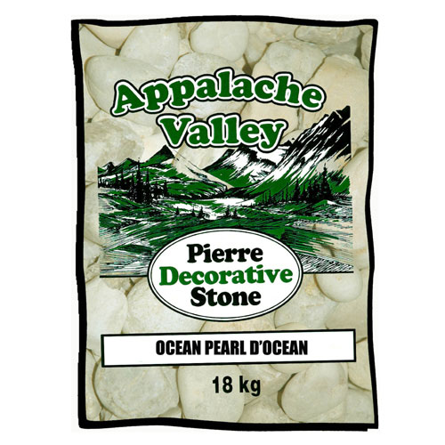 S. BOUDRIAS Pierre décorative Perle d'Océan, blanche, sac de 18 kg ...