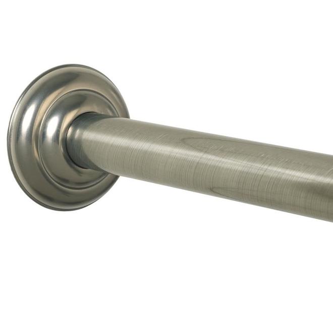 Style Selections 72-in Zinc Adjustable Shower Rod 649STMV | RONA