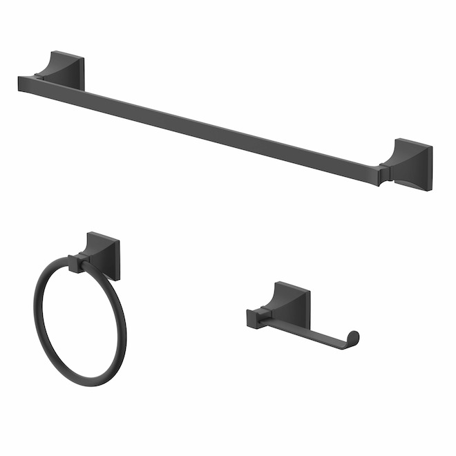 LANDON&CO Ensemble d'accessoires de salle de bain 3 morceaux Leo de ...