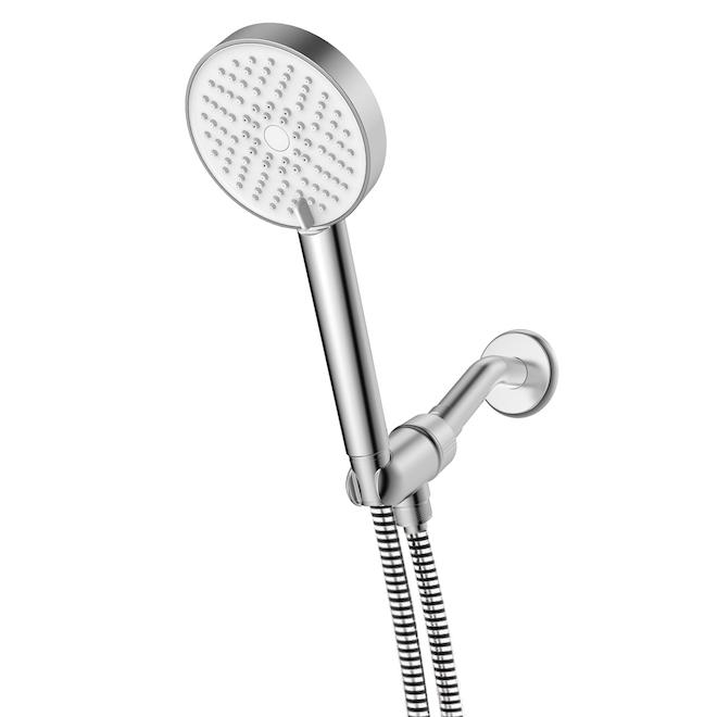VALU+ 3-Function PVC Hose ABS Plastic Round Hand Shower - Chrome ...