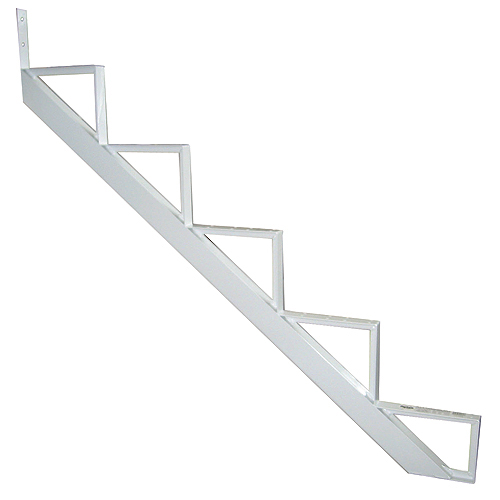 Pylex 5-Step White Painted Aluminum Stair Riser 14025 | RONA