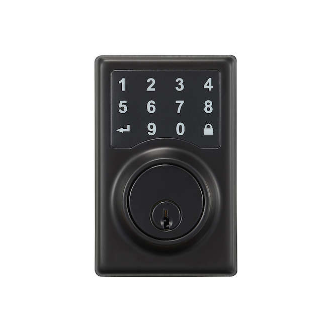 RONA ELLA Electronic Deadbolt with Touchpad - Matte Black PL3Q4921 | RONA
